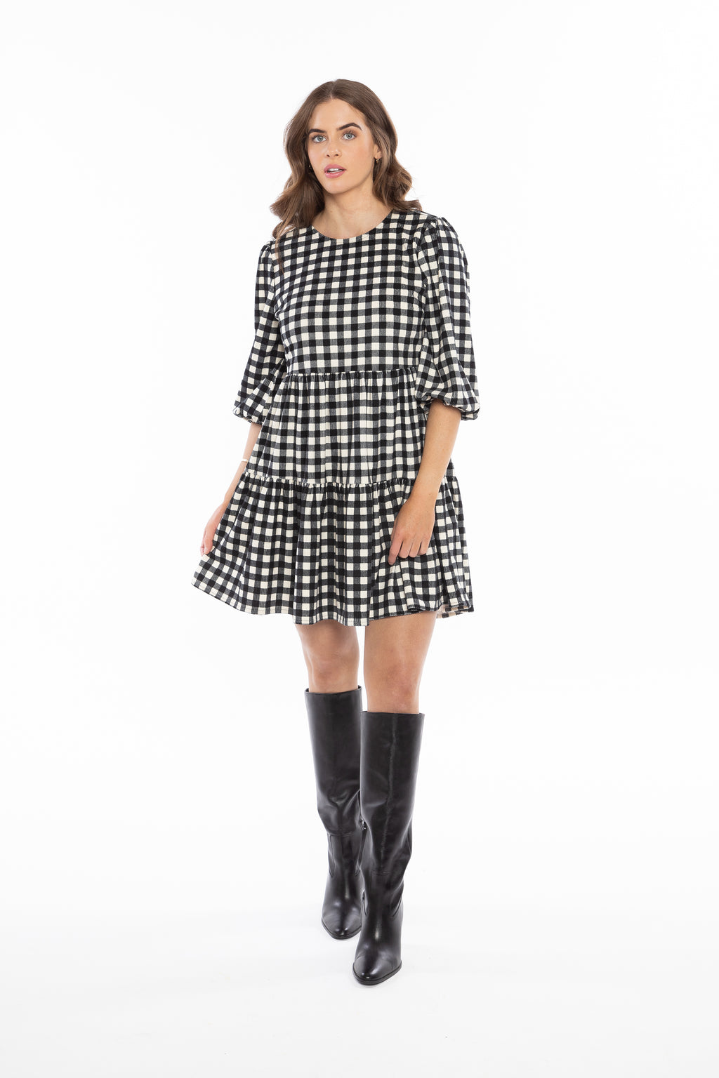 Amy Smock Dress Gingham – Mint Boutique LTD - All Rights Reserved